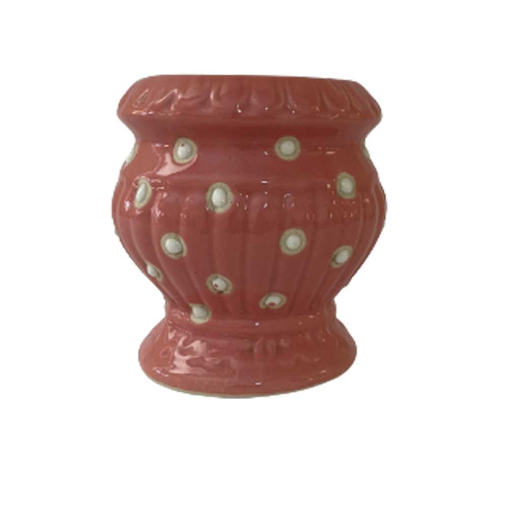 Designed Dotted Ceramic Pots - Decorative Handmade Pots for Plants